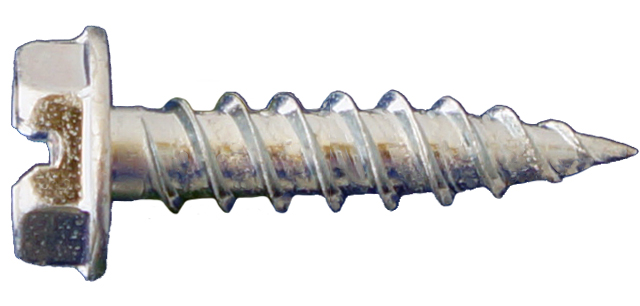 Daggerz 10" x 1" Slotted Hex Washer Head Needle Point Screws - 5000 Qt ...