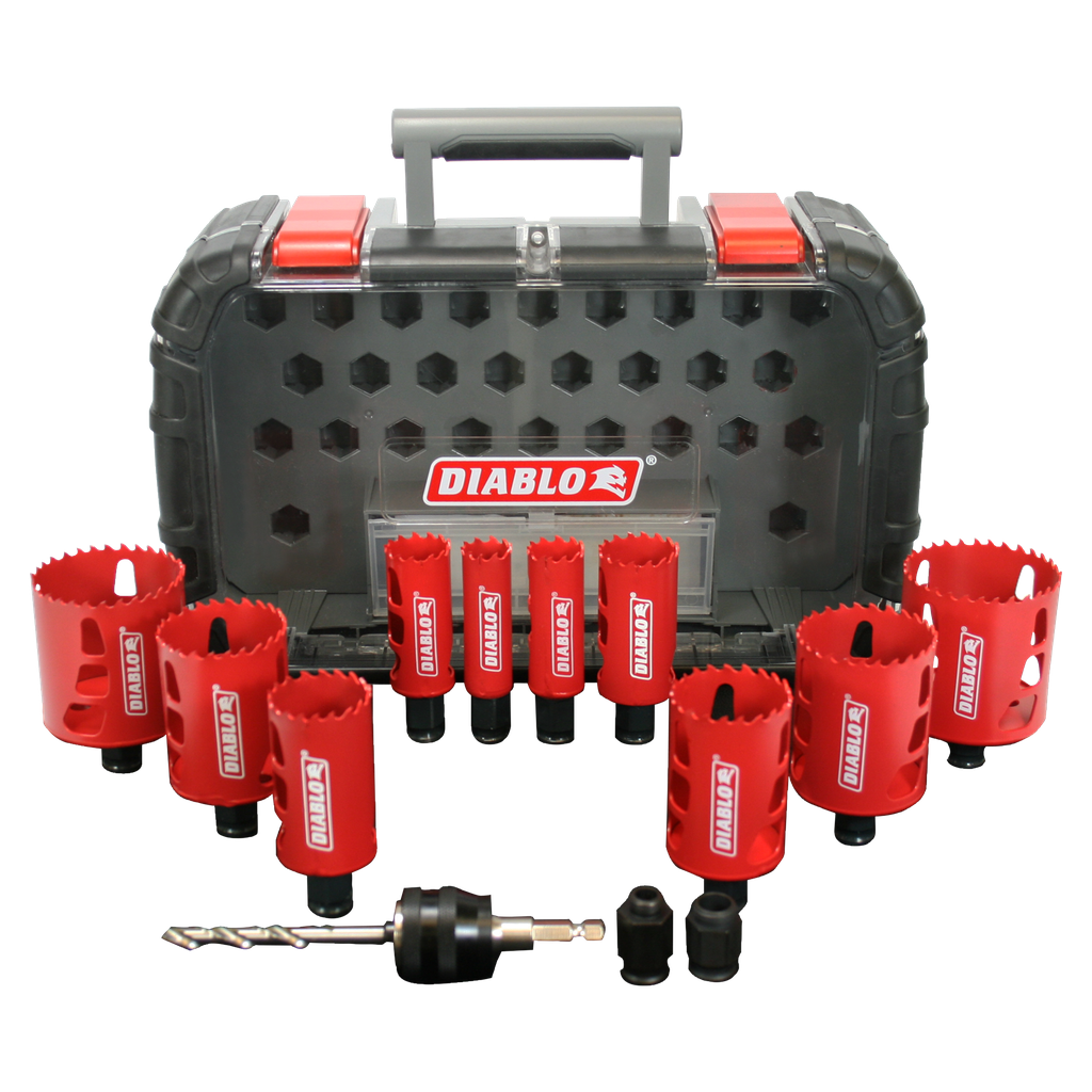Diablo General Purpose Bi-Metal Hole Saw Set - 14 Pcs — Power Bolt And Tool