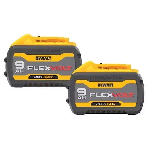 DeWalt (DCB609-2) Flexvolt 20V/60V MAX* Lithium-Ion 9.0Ah Battery - 2 ...