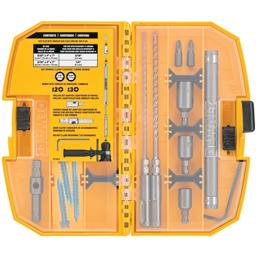 DeWalt UltraCon Plus Installation Kit — Power Bolt And Tool