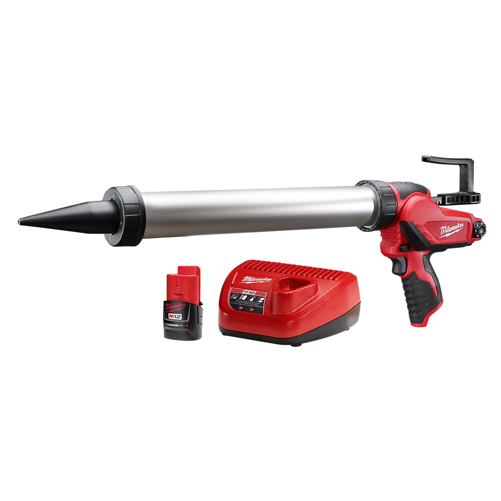 Milwaukee 2442-21 M12 Sausage Caulk Gun Kit | 20 oz Cordless Caulking ...